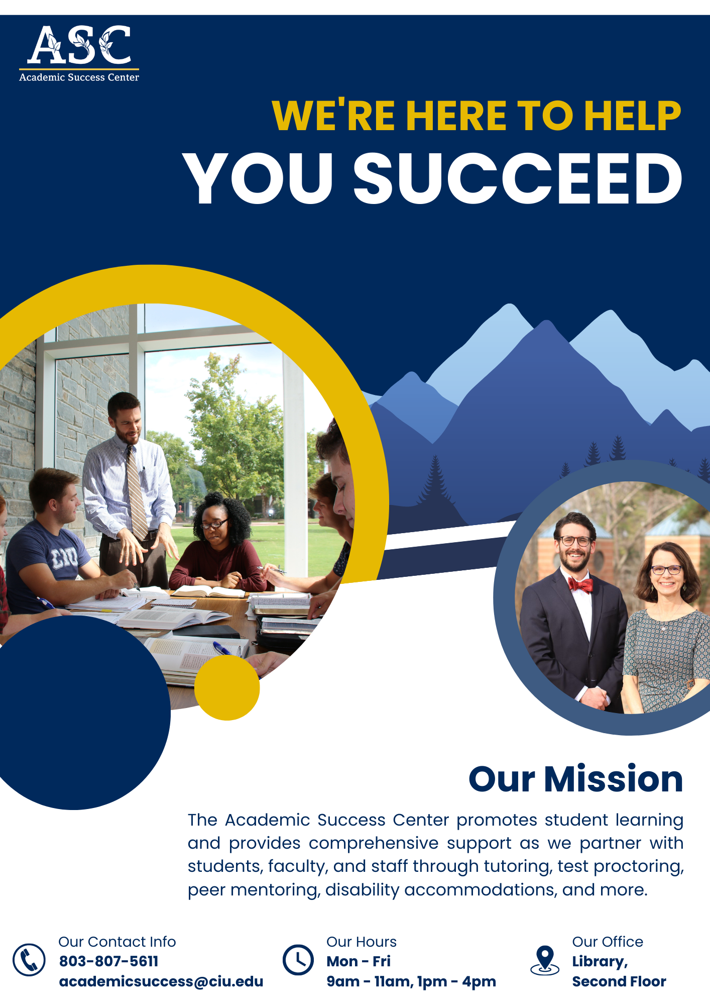 Welcome - Main View | ASC Home Page | Academic Success Center | Home